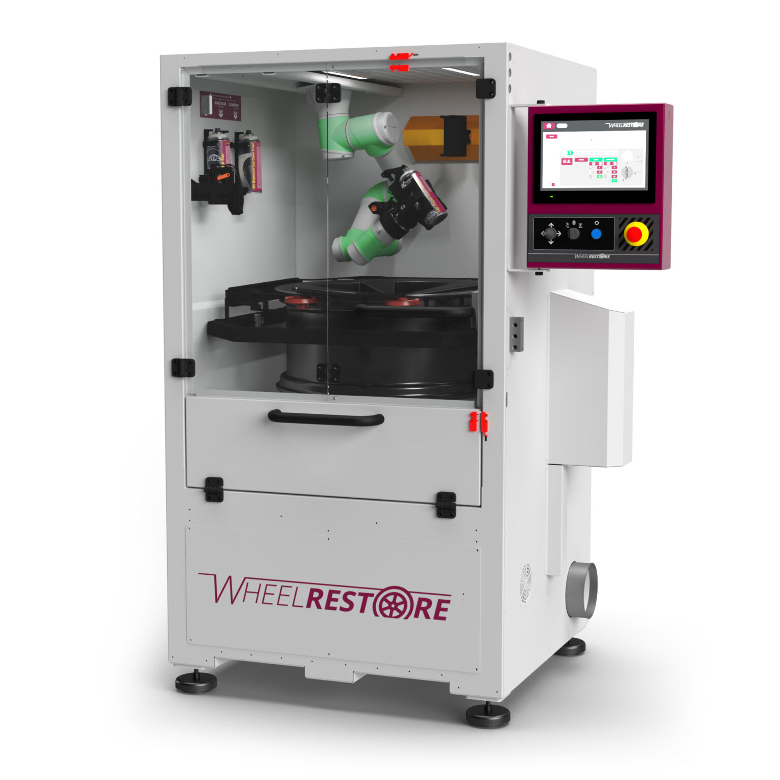 Fully Automatic Wheel Spray Robot & Spray Booth – HBC System