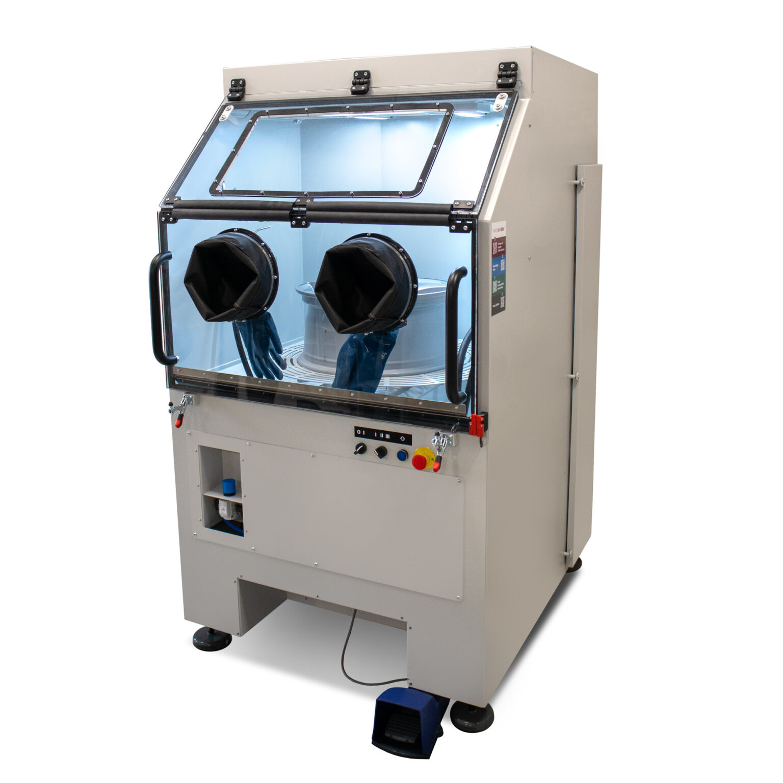 Wheel Blasting Machine (Manual) w. built-in filtration – HBC System