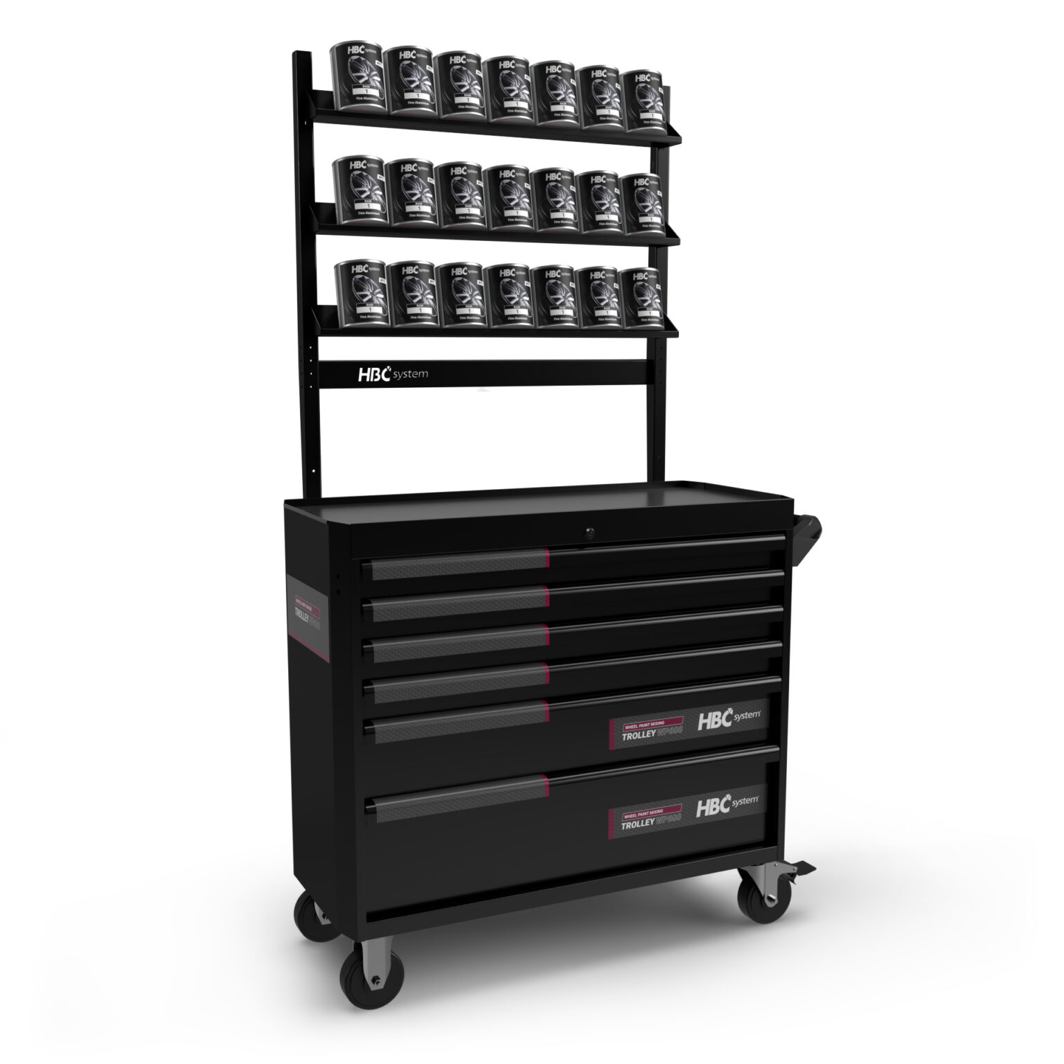 Wheel Paint Mixing Trolley (Spray gun & Aerosol) – HBC System