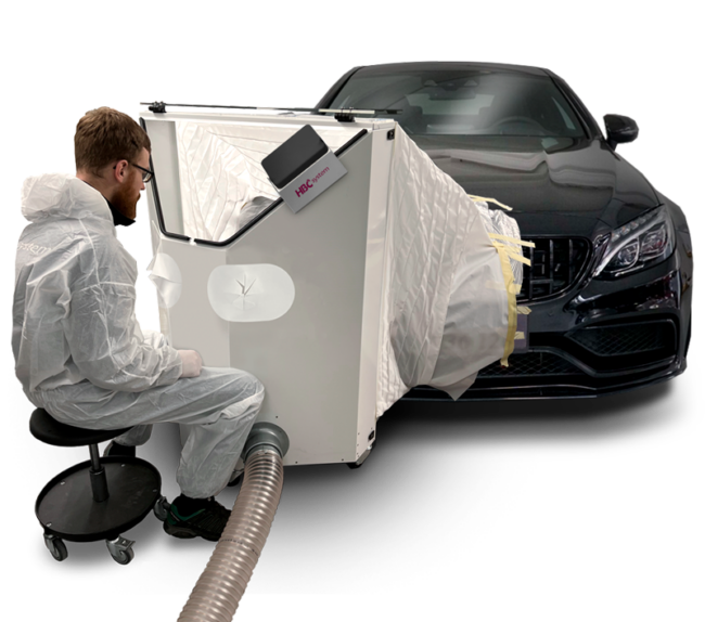 Mobile Hybrid Paint Booth – HBC System