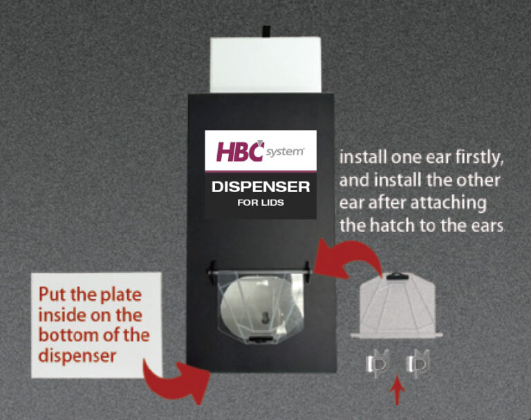 Paint Cup LID dispenser – All size – HBC System